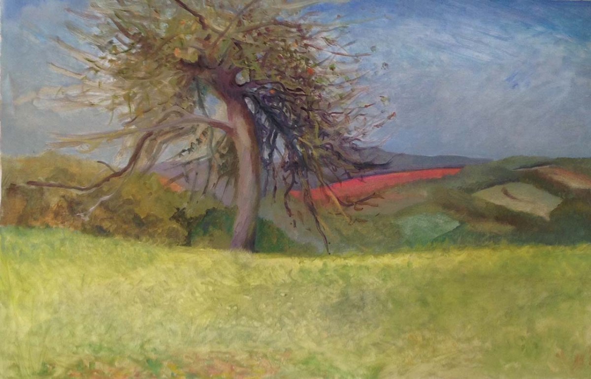 Jill tree & landscpe-1 – The Painting School of Montmiral